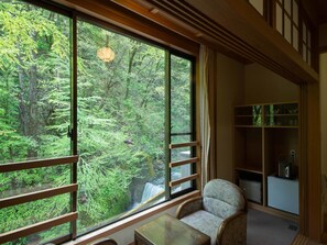 Quarto Twin Tradicional, não fumadores, vista para o rio | Vista do quarto