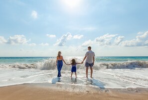 Praia particular, serviço de traslado de/para a praia grátis 