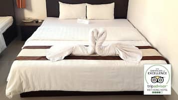 Quarto Standard | Cofre no quarto, secretária, Wi-fi grátis, roupa de cama fornecida