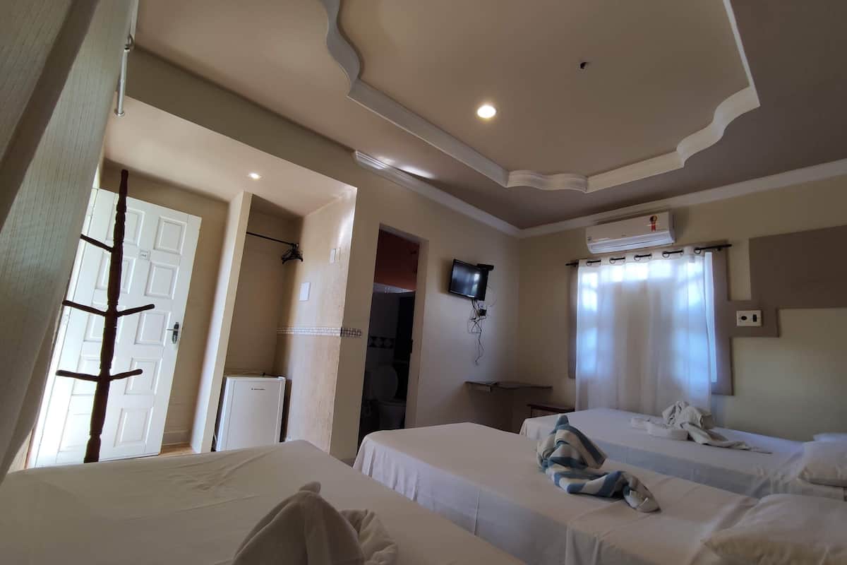 Minibar, Wi-fi grátis, roupa de cama fornecida