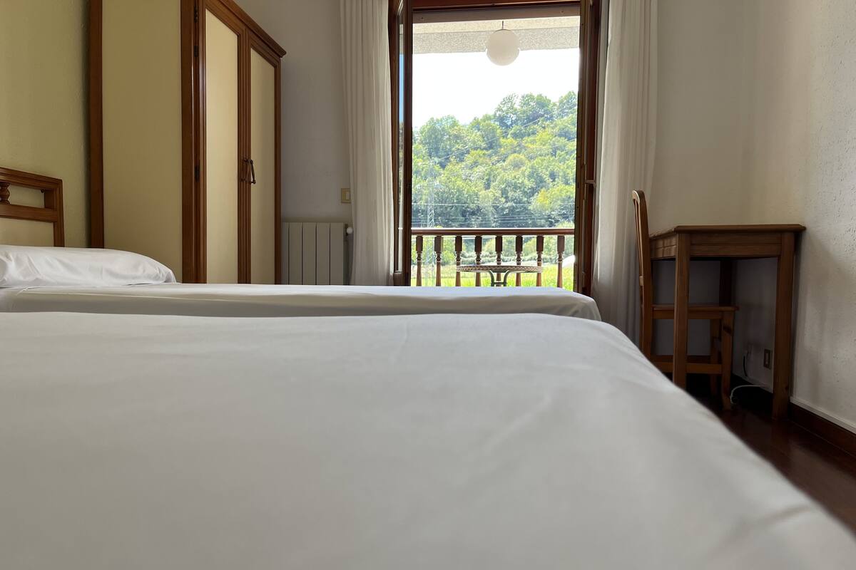 Quarto Tradicional, 2 camas individuais | Edredões de penas, secretária 