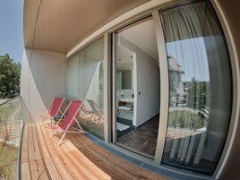 Quarto solteiro conforto, para não fumantes | Sacada