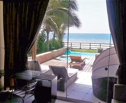 Suite Presidencial, casa de banho privativa, vista para o oceano | Vista do quarto