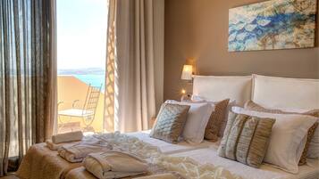 Villa, piscina privativa, vista para o mar | 1 quarto, lençóis de algodão egípcio, roupa de alta qualidade