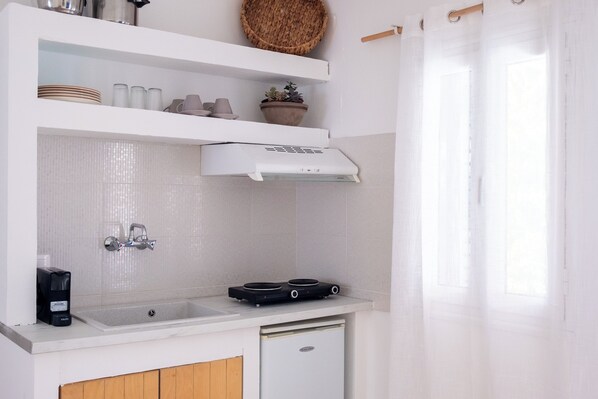 Casa, 1 quarto (1) | Cozinha privada | Um frigorífico 