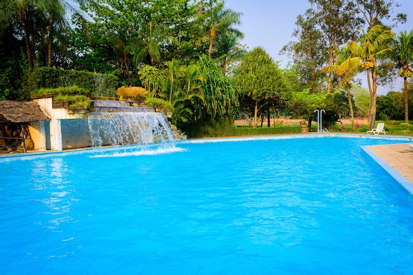 Casa | Piscina | Piscina exterior, guarda-sóis, espreguiçadeiras