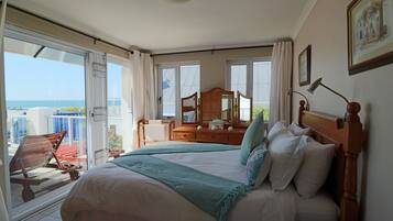 Penthouse de Luxo, 1 quarto, vista para o mar | 1 quarto, roupa de alta qualidade, camas de colchão pillowtop