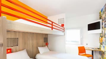 Quarto, 3 camas individuais