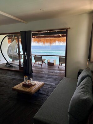 Bangalô luxo | Vista para praia/oceano