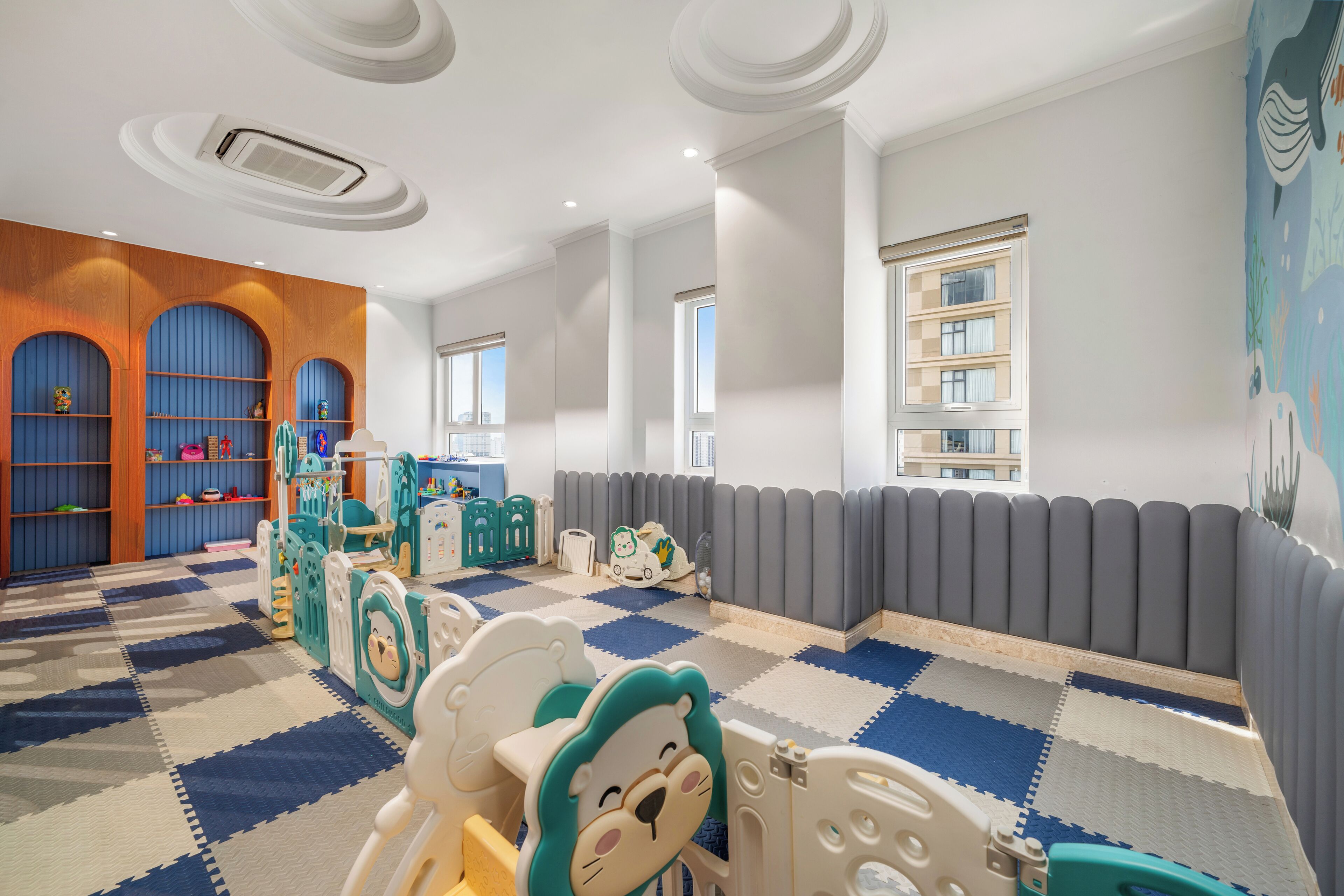 Área de recreio para crianças (coberta)