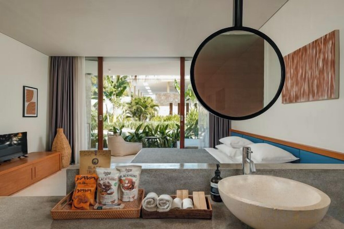 Casa de banho | Um polibã, um secador de cabelo, toalhas fornecidas 