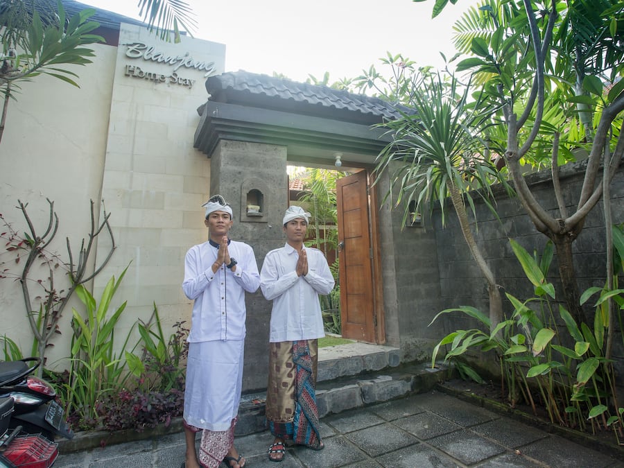 Entrada do alojamento