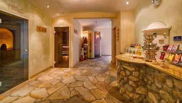 Sauna seca, hidroterapia