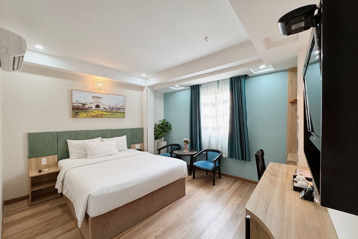 Quarto Duplo Premier (Window) | Roupa de alta qualidade, minibar, cofre no quarto, secretária