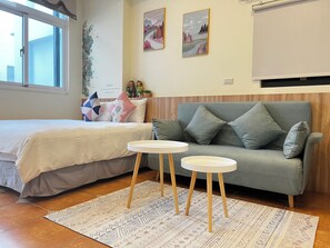 Quarto Duplo Elite, varanda | Roupa de alta qualidade, com decoração personalizada 