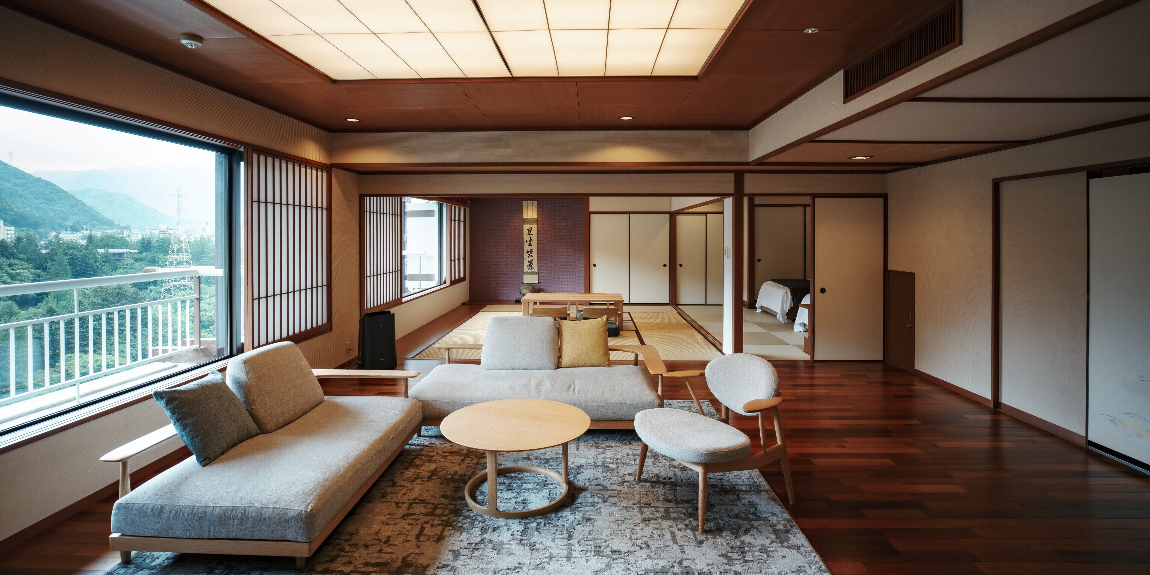 Quarto premium, para não fumantes (Mikazuki CLUB9 Kawashibuki) | Banheiro | Banheira e chuveiro separados, banheira de imersão
