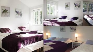 Quarto casal conforto | Camas com colchões pillow-top, individualmente decorados