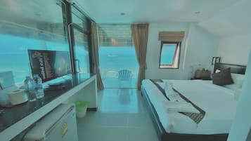 Super Sea View | Cofre no quarto, secretária, Wi-fi grátis, roupa de cama fornecida