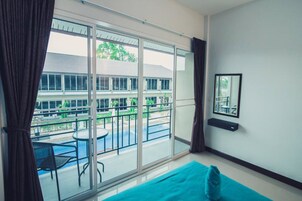 Quarto casal luxo | Escrivaninha, camas extras/dobráveis (sobretaxa), Wi-Fi de cortesia