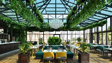 3 restaurantes, café da manhã, culinária britânica