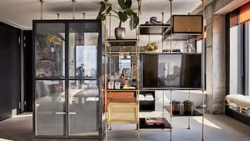 Suite (Sir) | Roupa de alta qualidade, minibar, cofre no quarto