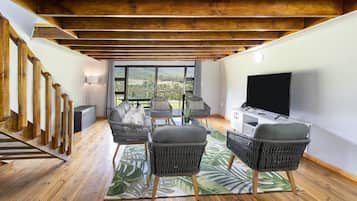Cabana de Madeira Deluxe | Sala de estar