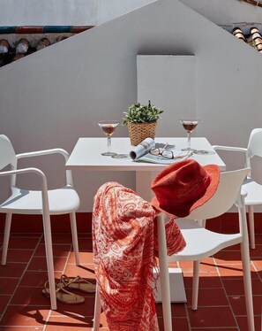 Cobertura, 1 quarto, terraço | Sacada
