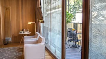 Quarto Duplo Deluxe, terraço, Vista para a cidade | Vista da varanda