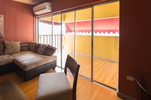 Apartamento exclusivo, 1 quarto, vista para a cidade, no andar executivo | 1 quarto, roupas de cama de algodão egípcio, cofres nos quartos