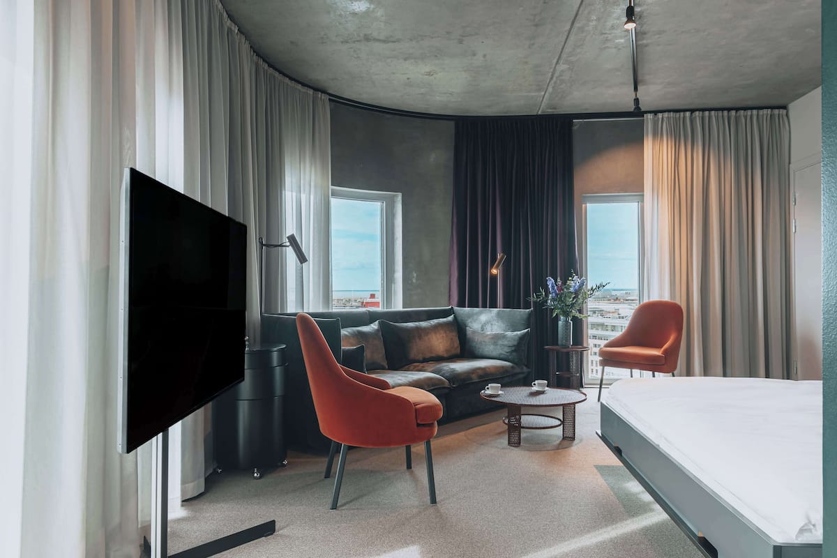 Suíte júnior, 1 cama King, vista para o oceano | Vista do quarto