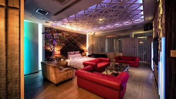 Quarto Elite | 1 quarto, lençóis de algodão egípcio, edredões de penas, minibar grátis