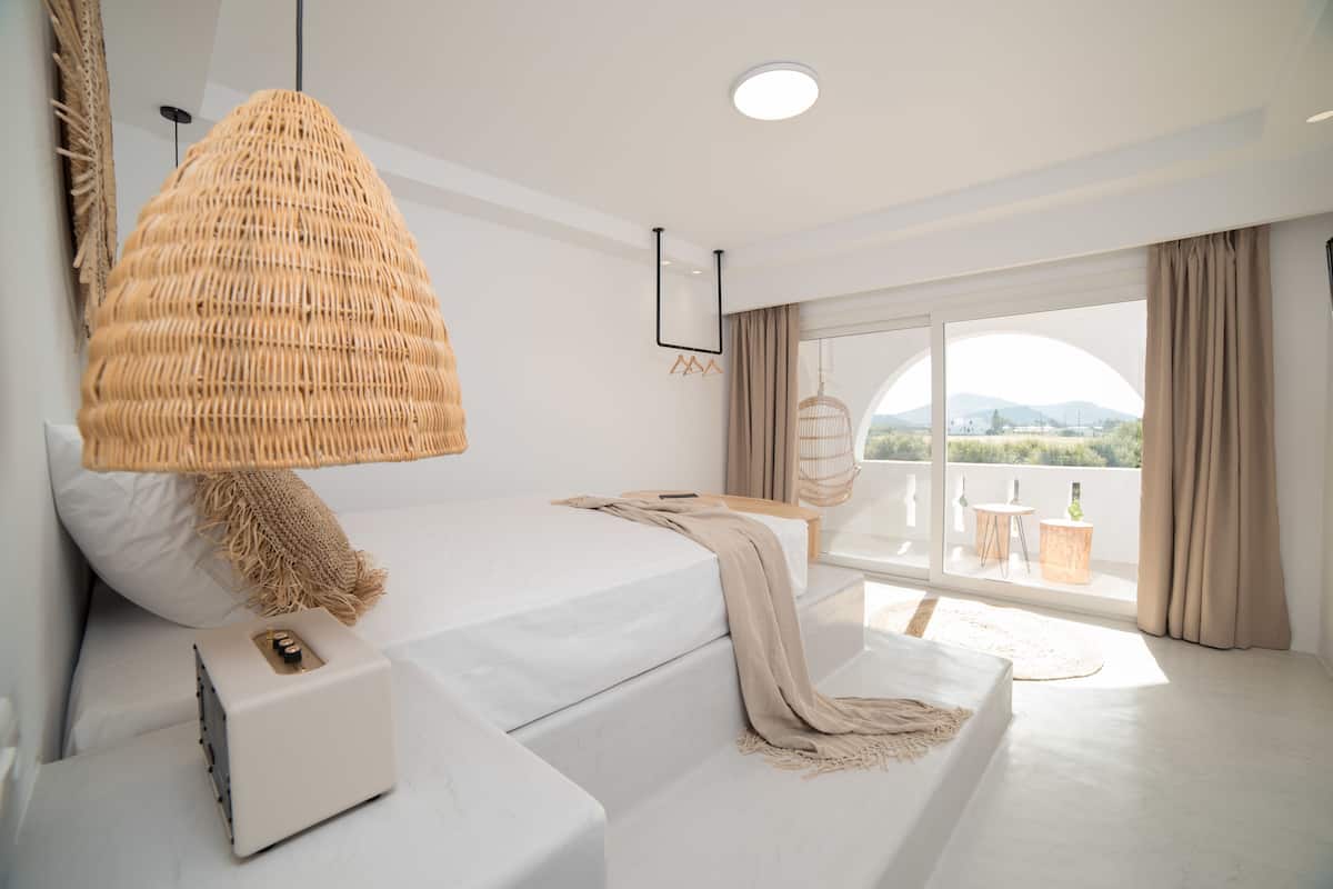Suíte grand (Cycladic) | 1 quarto, roupas de cama de algodão egípcio, roupas de cama premium