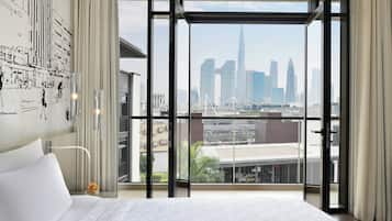 Quarto Premium, 1 cama king-size, não fumadores (View) | Roupa de alta qualidade, minibar, cofre no quarto, secretária