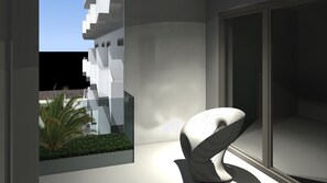 Quarto casal econômico | Sacada