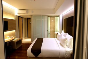 Quarto superior | Camas Select Comfort, roupa de cama
