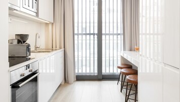 Dúplex, 2 quartos | Refeições no quarto