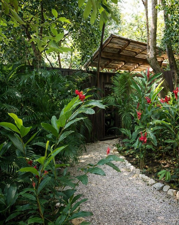 Shipping Container Triple room with Terrace Garden view | Terraço/pátio interior