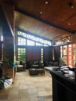 Área de estar no saguão