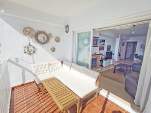 Apartamento, banheiro privativo, vista para o mar (2 Bedrooms) | Vista da sacada