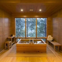 Banheira de hidromassagem interior