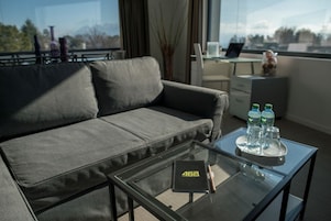 Apartamento panorâmico | Roupas de cama premium, cofres nos quartos, escrivaninha