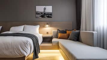 Quarto Twin Familiar (Air purifier in room) | Minibar grátis, cofre com capacidade para portátil