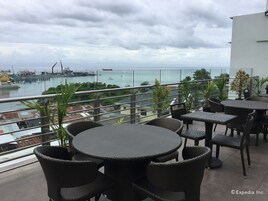 Terraço no piso superior