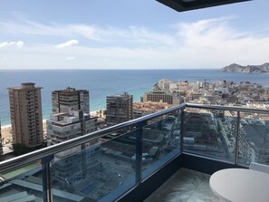 Vista para a praia ou o mar