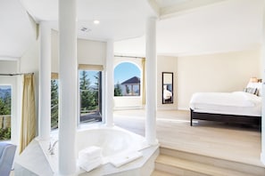 Suite de Luxo (Master) | Roupa de alta qualidade, camas de colchão pillowtop, cofre no quarto