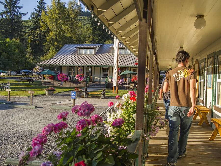 Entrada do alojamento