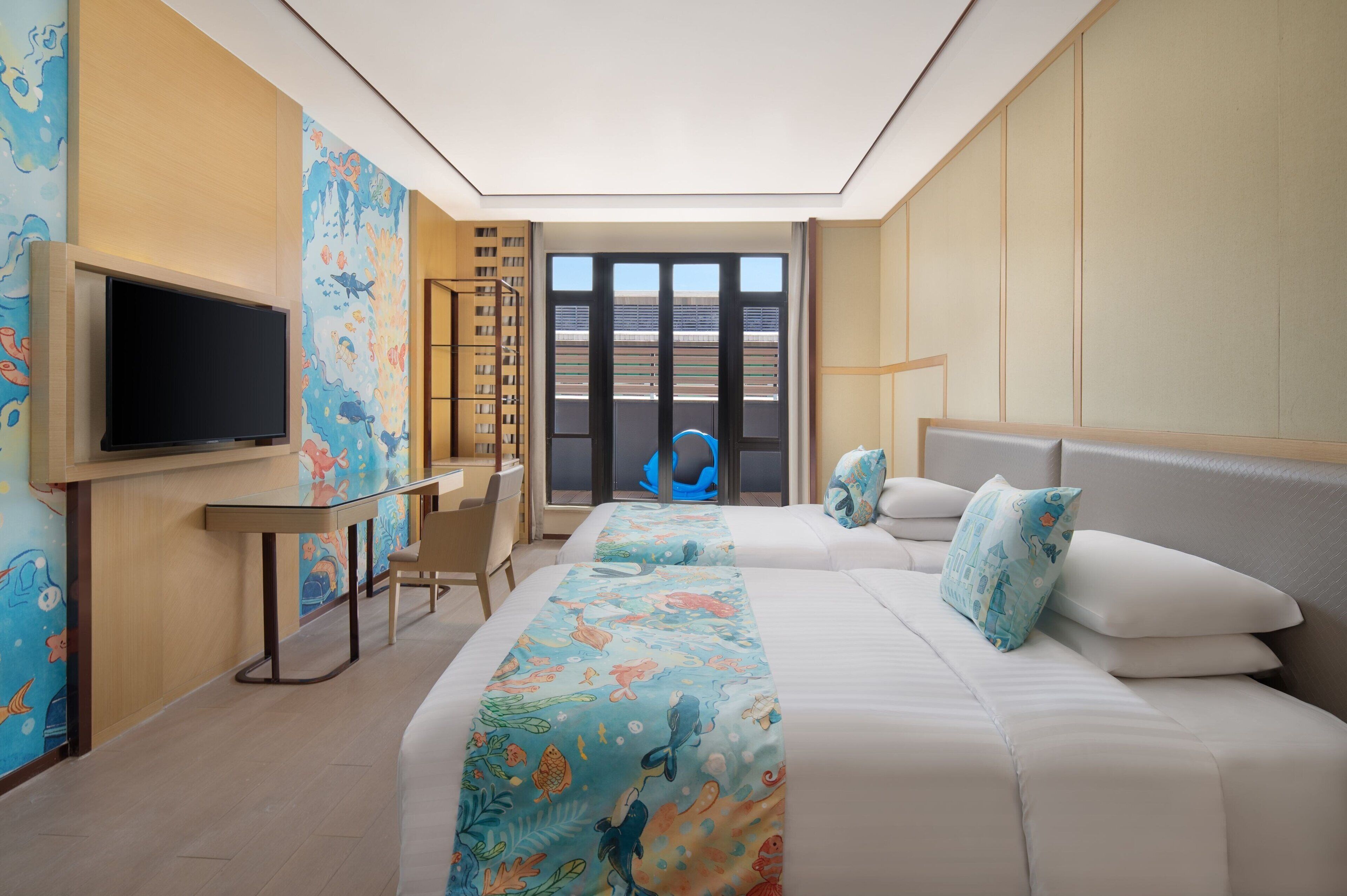 Quarto Premier, 2 camas de casal, varanda | Minibar, cofre no quarto, secretária 