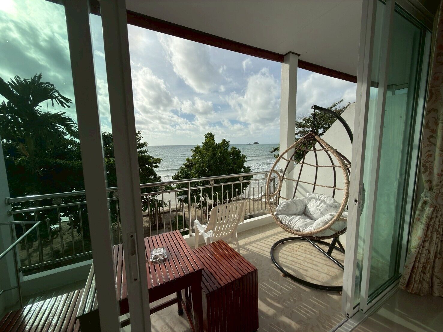 Quarto Deluxe, vista para o oceano | Terraço/pátio interior