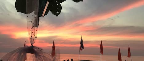 Na praia