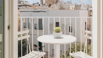 Estúdio Panorâmico, cozinha, Vista para a cidade | 1 quarto, lençóis de algodão egípcio, roupa de alta qualidade